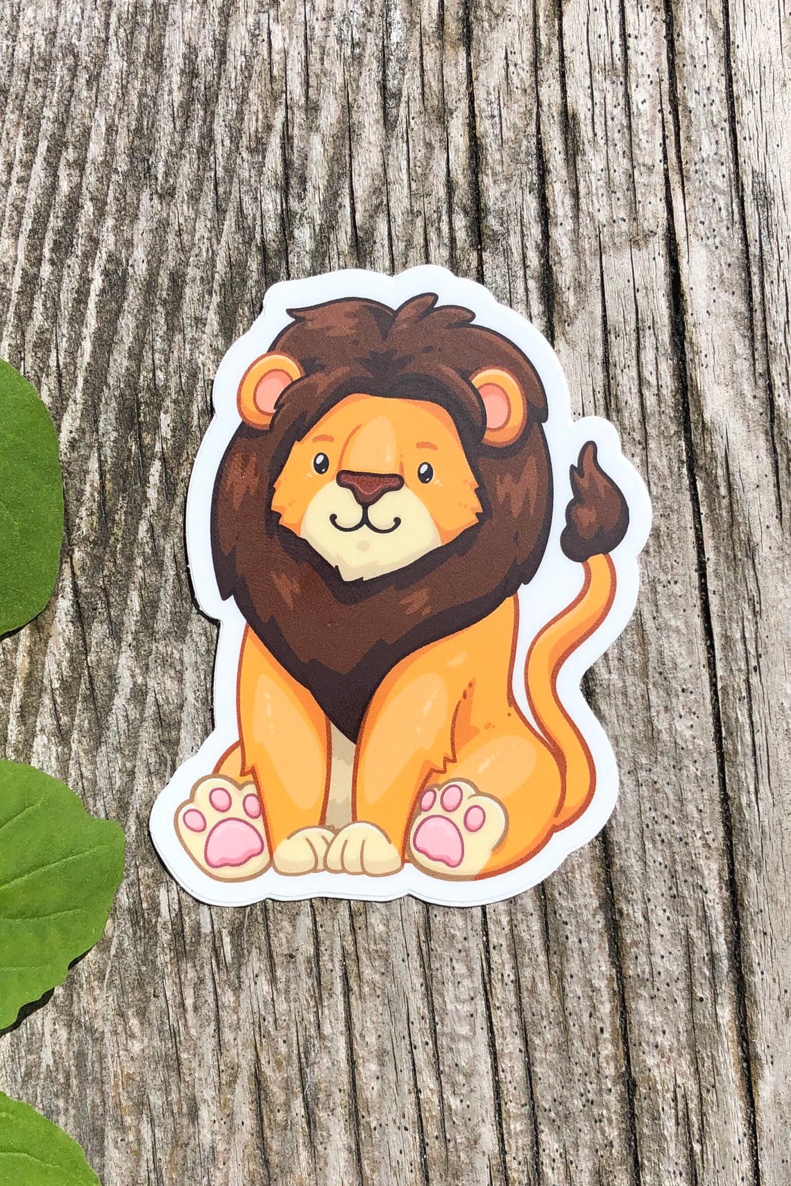Lion Sticker Cute Safari Wildlife Animal Waterproof Vinyl - Etsy