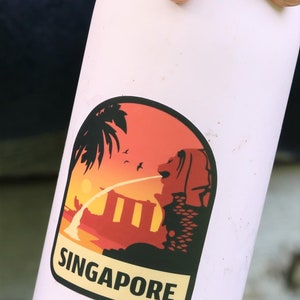 Singapore Sticker | Travel Stickers | Waterproof, Vinyl and Dishwasher ...