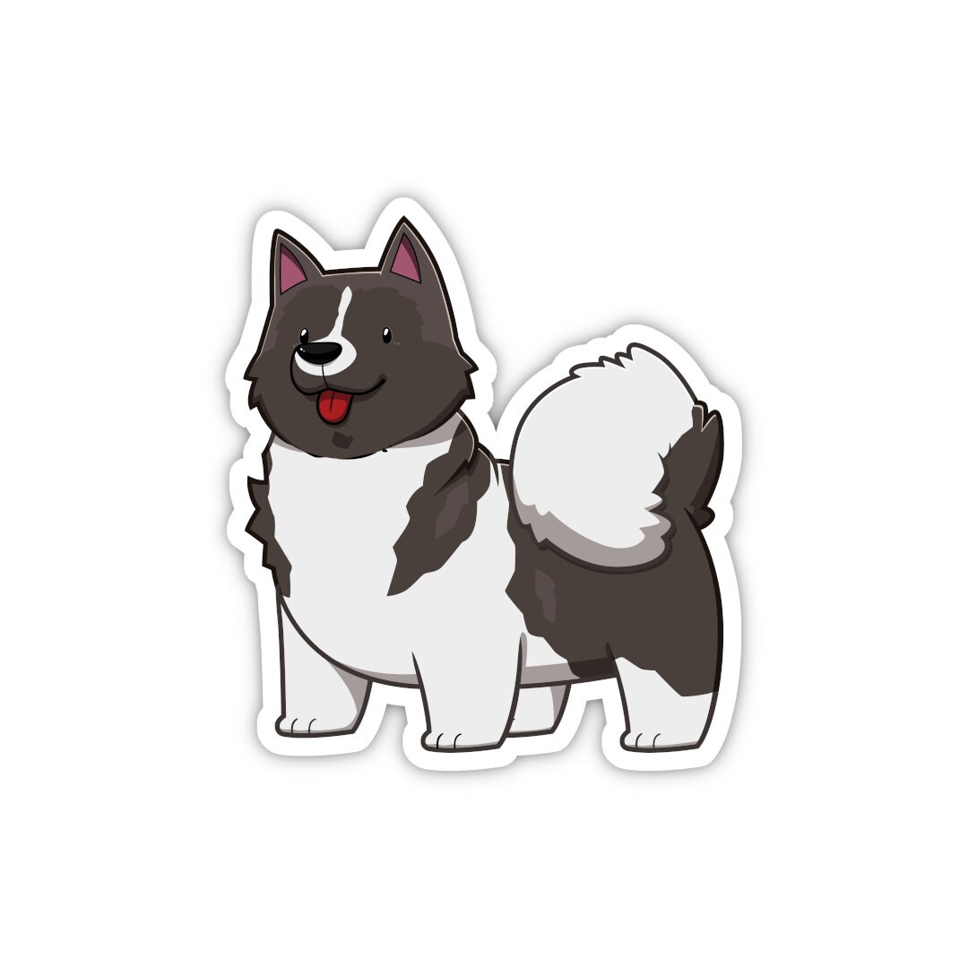 American Akita Sticker, Cute Puppy Dog Gift, Pet Stickers for Laptop ...