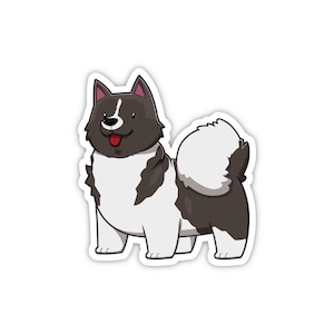 American Akita Sticker, Cute Puppy Dog Gift, Pet Stickers for Laptop ...