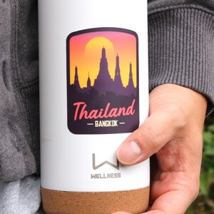 Bangkok Thailand Sticker, Waterproof Travel Sticker for Luggage, Travel ...