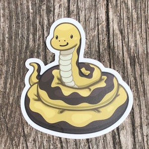 Snake Sticker, Cute Cartoon Reptile Stickers, Kids Yeti Tumbler ...