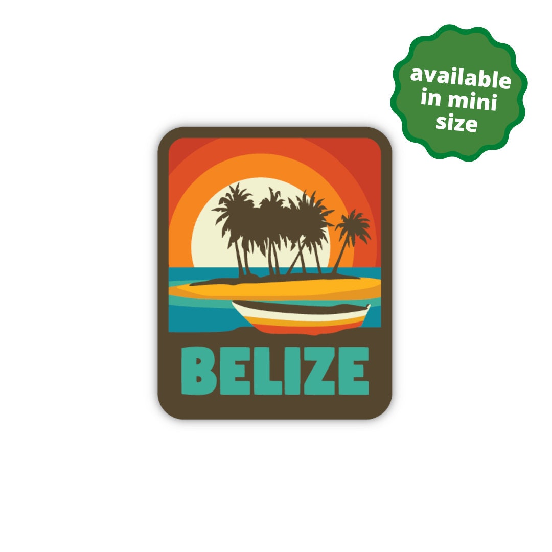 Belize Sticker | City & Travel Stickers | Waterproof, Vinyl and ...