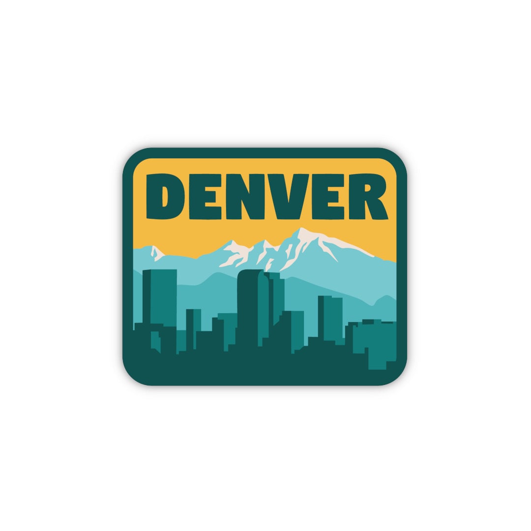 Denver Colorado Sticker | City & Travel Stickers | Waterproof, Vinyl ...