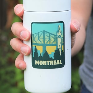 Montreal Quebec Canada Sticker | City & Travel Stickers | Waterproof ...