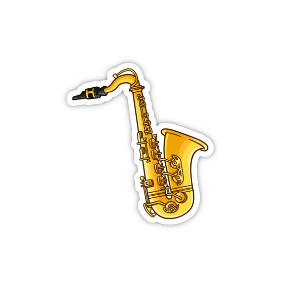 Saxophone Sticker Musical Instrument Gift Ideas for - Etsy