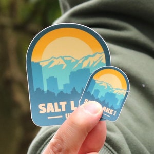 Salt Lake City Utah Sticker, Fun Travel Laptop Sticker, Cute Waterproof ...