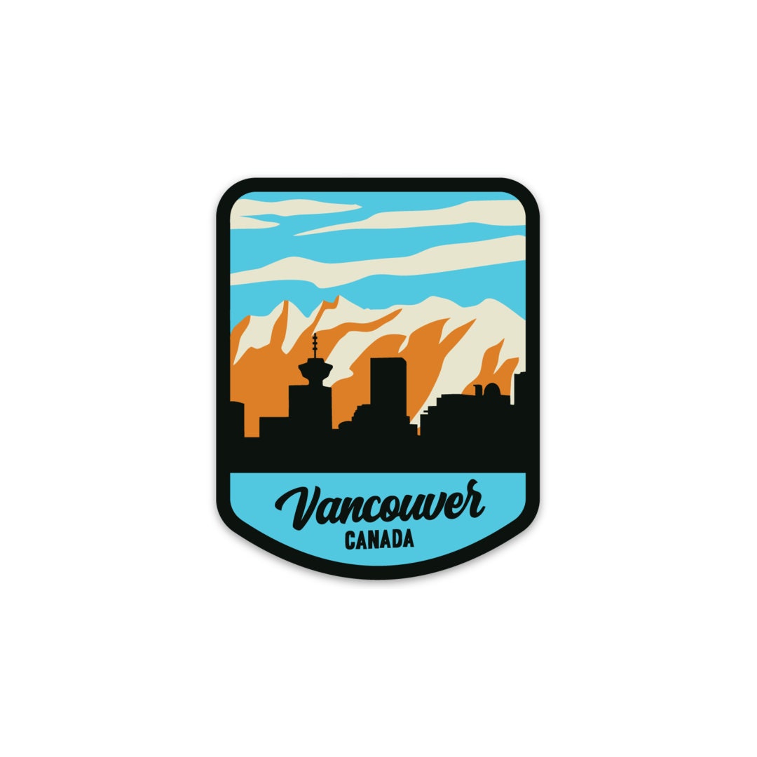 Vancouver British Columbia Canada Sticker City Stickers - Etsy