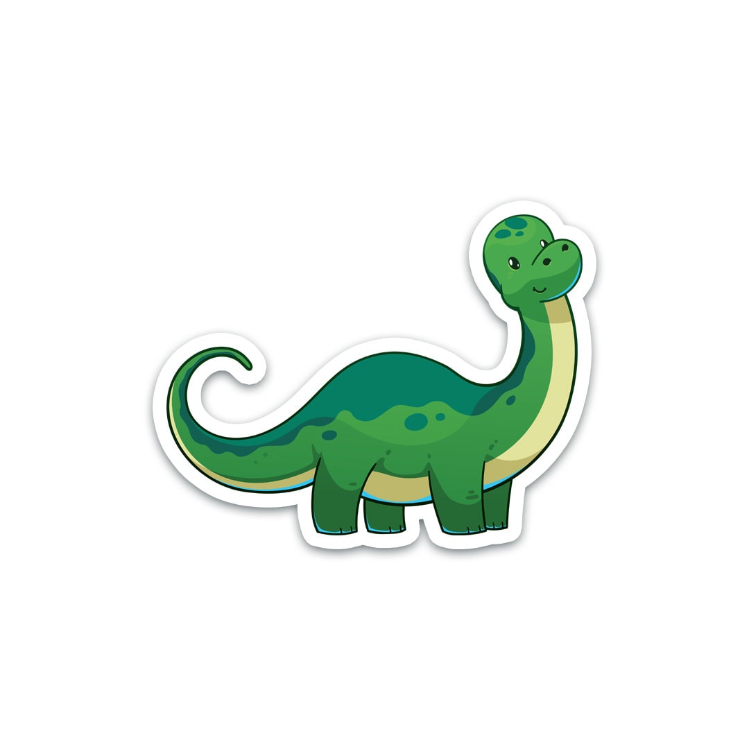 Brontosaurus Sticker, Cute Dinosaur Stickers, Waterproof Dino Stickers ...
