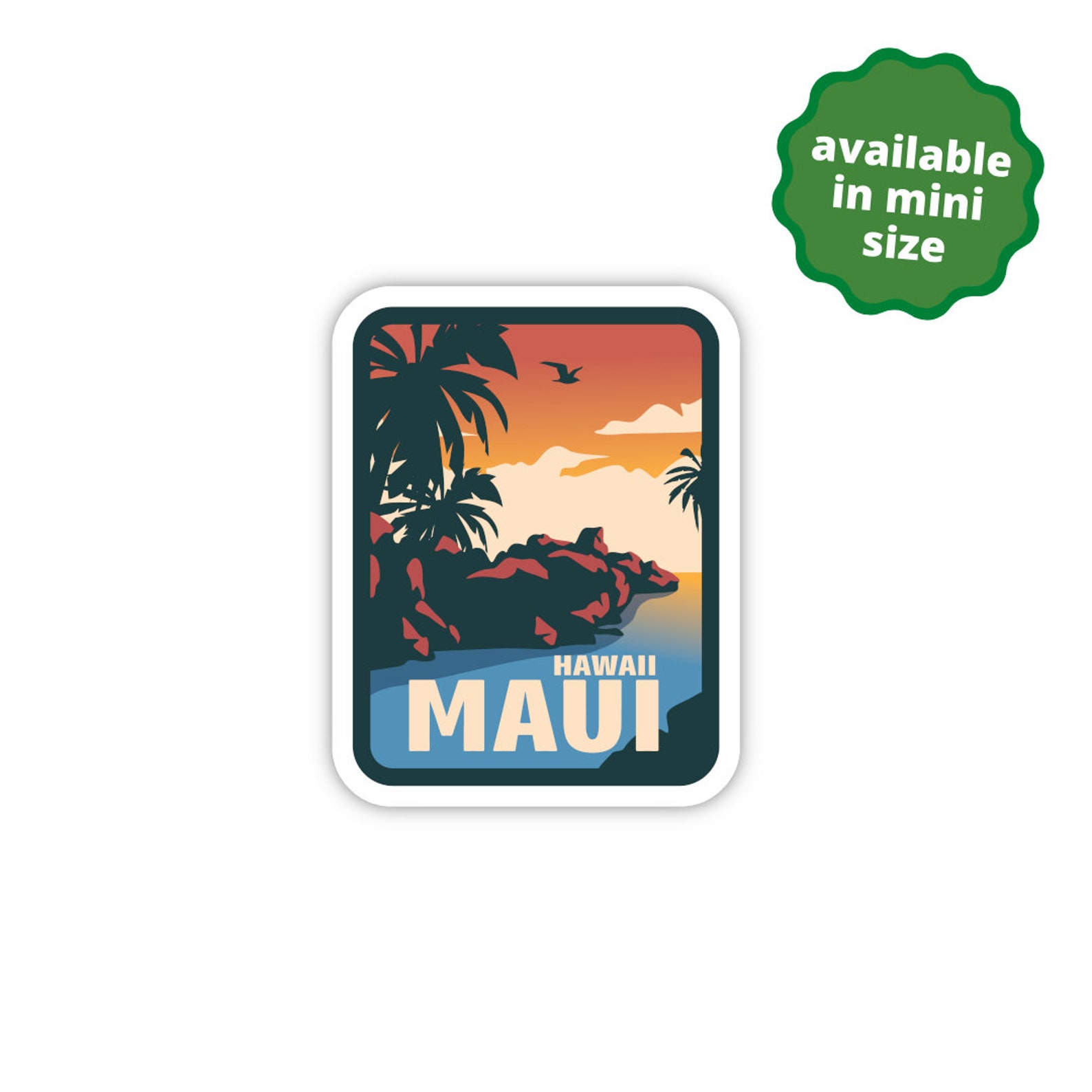 Maui Hawaii Sticker City & Travel Stickers Waterproof - Etsy