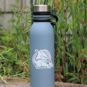 White Dragon Sticker | Cute Fantasy, Legendary, Mythical Creature ...