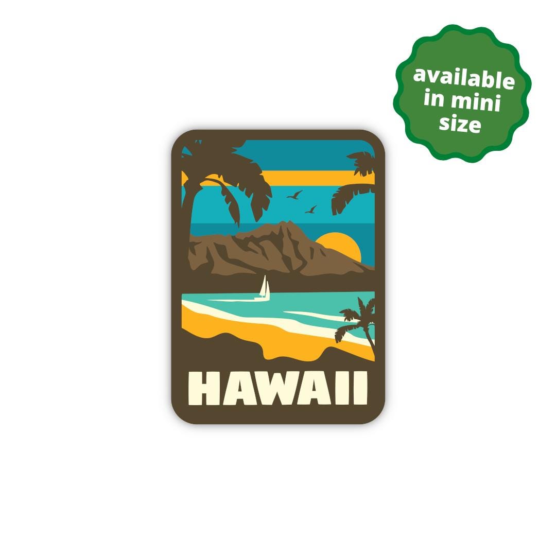 Hawaii Sticker | City & Travel Stickers | Waterproof, Vinyl and ...