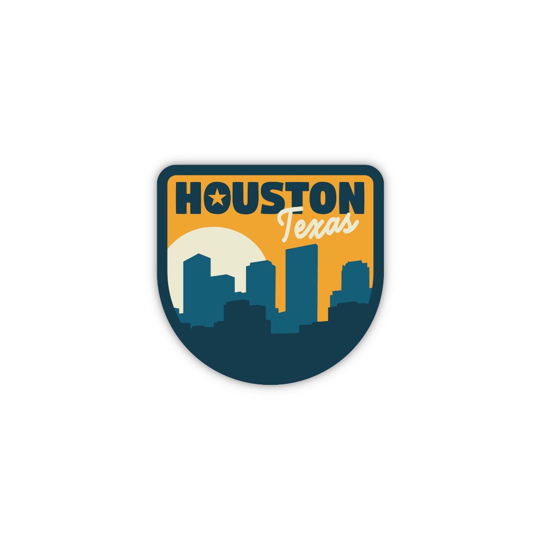 Houston Texas Sticker, Travel Stickers for Tumblers, Laptop Stickers ...