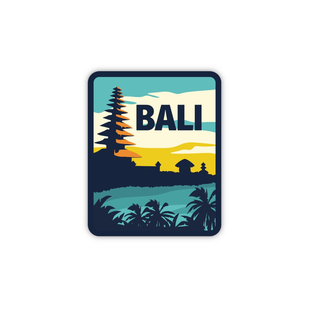 Bali Indonesia Sticker | City & Travel Stickers | Waterproof, Vinyl and ...