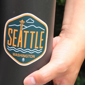 Seattle Washington Sticker | City Stickers | Waterproof, Vinyl and ...