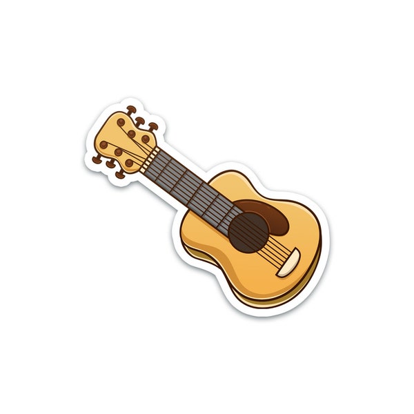 Acoustic Guitar Sticker - Etsy