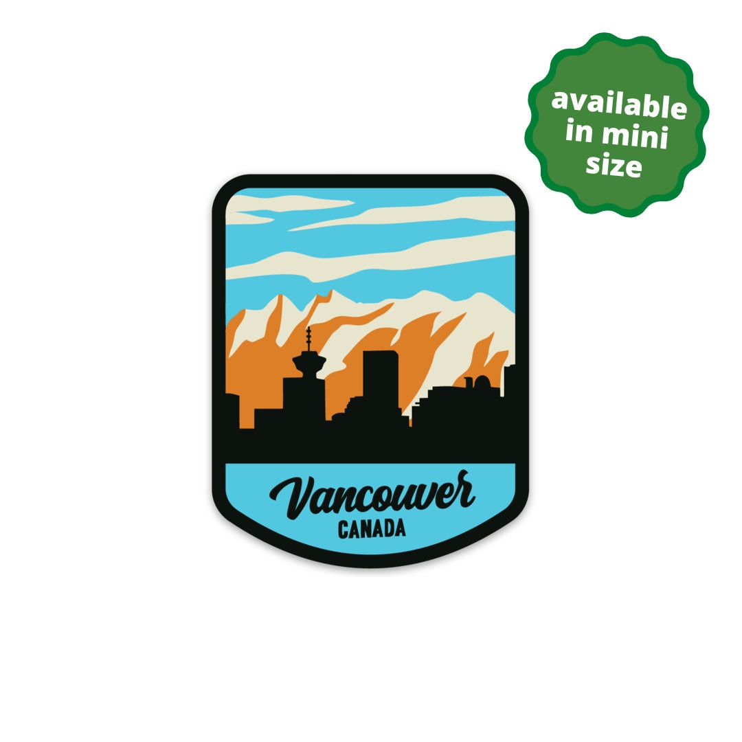 Vancouver British Columbia Canada Sticker | City Stickers | Waterproof ...