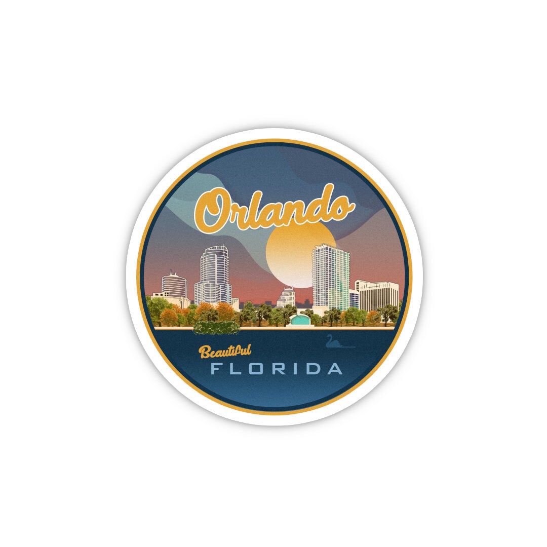 Orlando Florida Sticker | City Stickers | Waterproof, Vinyl and ...