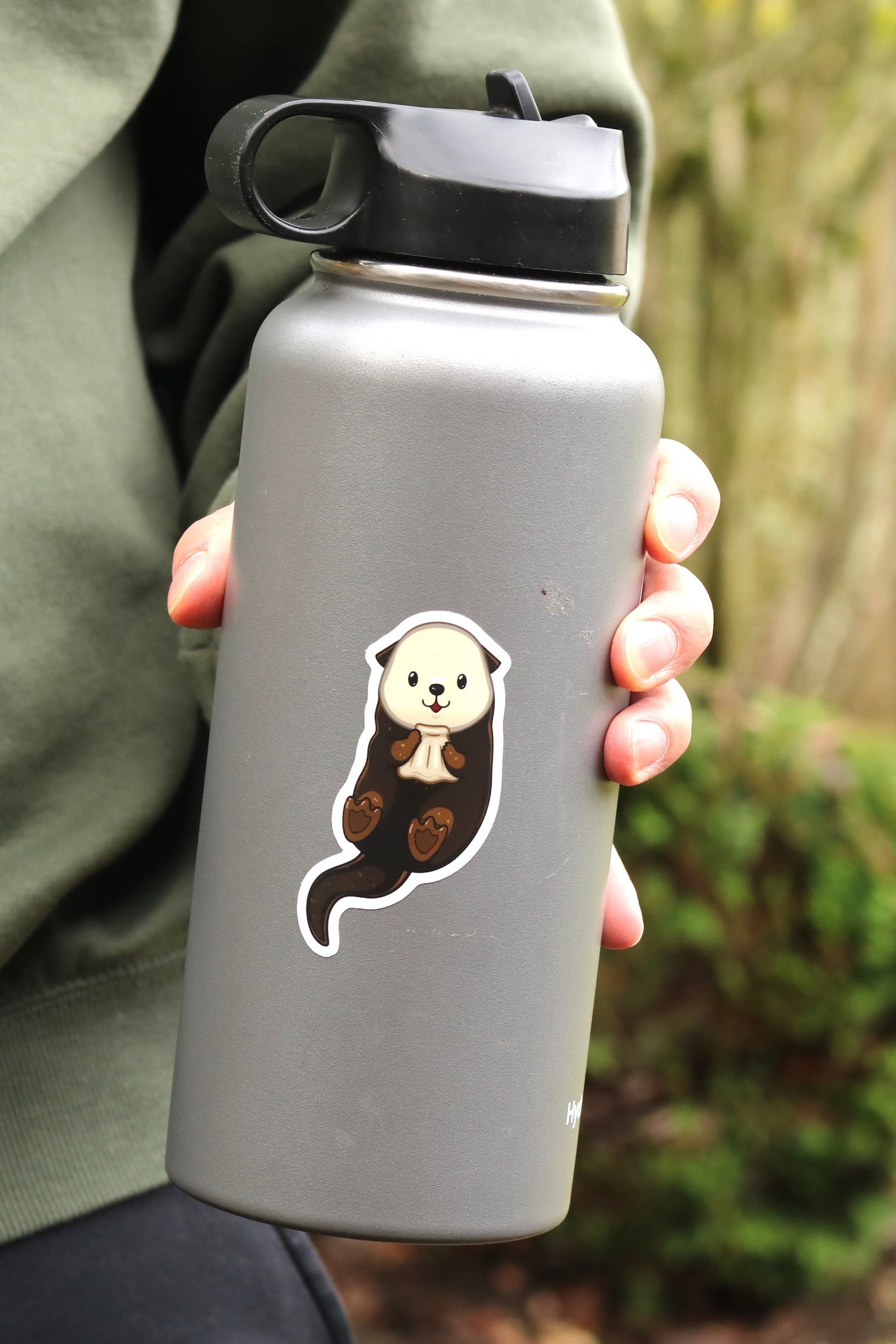 Sea Otter Sticker | Cute Wild Animal Stickers | Waterproof, Vinyl and ...
