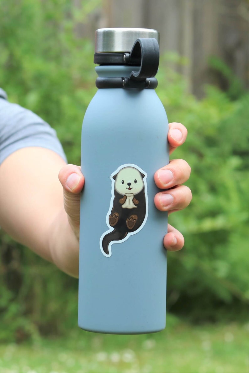 Sea Otter Sticker Cute Wild Animal Stickers Waterproof - Etsy