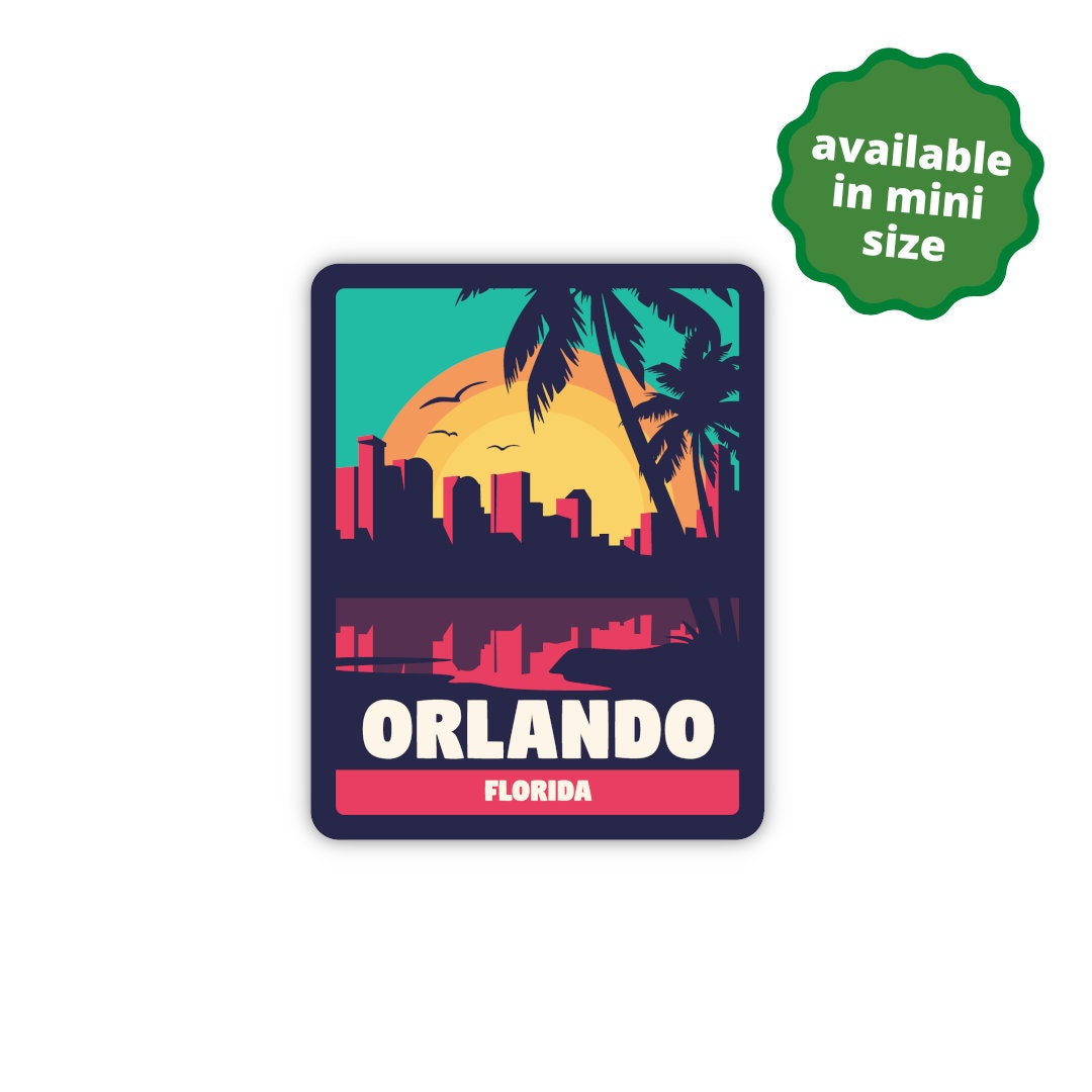 Orlando Florida Sticker | City Stickers | Waterproof, Vinyl and ...