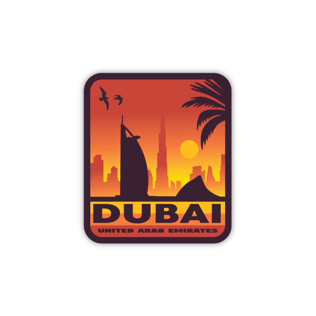 Dubai United Arab Emirates Sticker City & Travel Stickers - Etsy