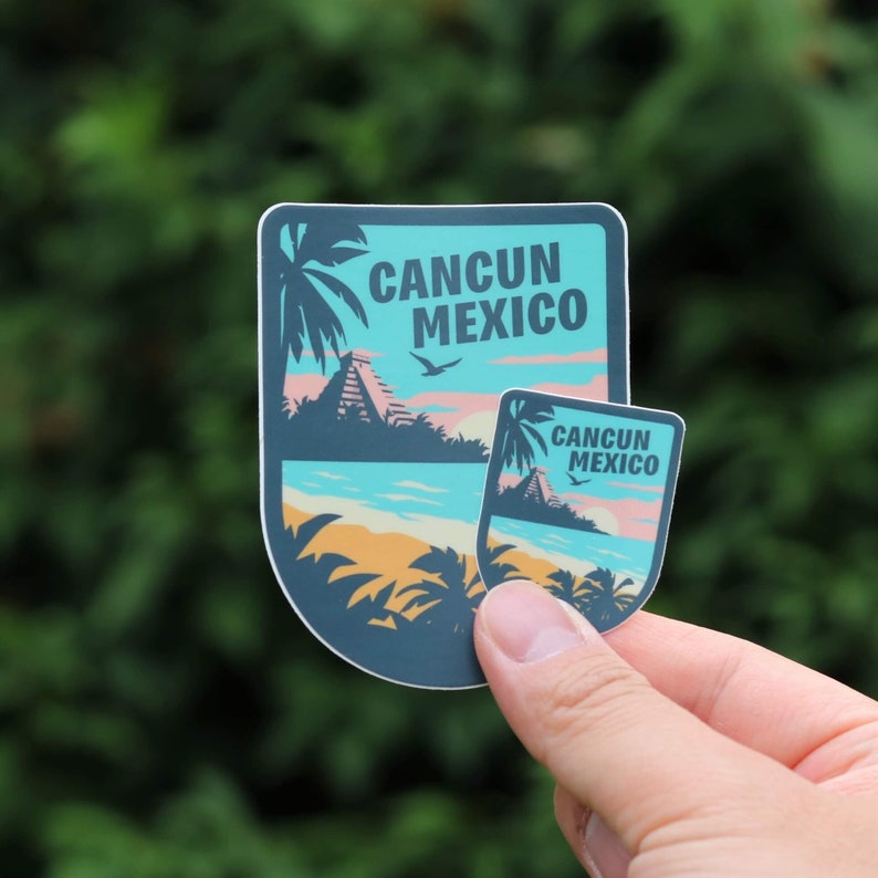Cancun Mexico Sticker | City & Travel Stickers | Waterproof, Vinyl and ...