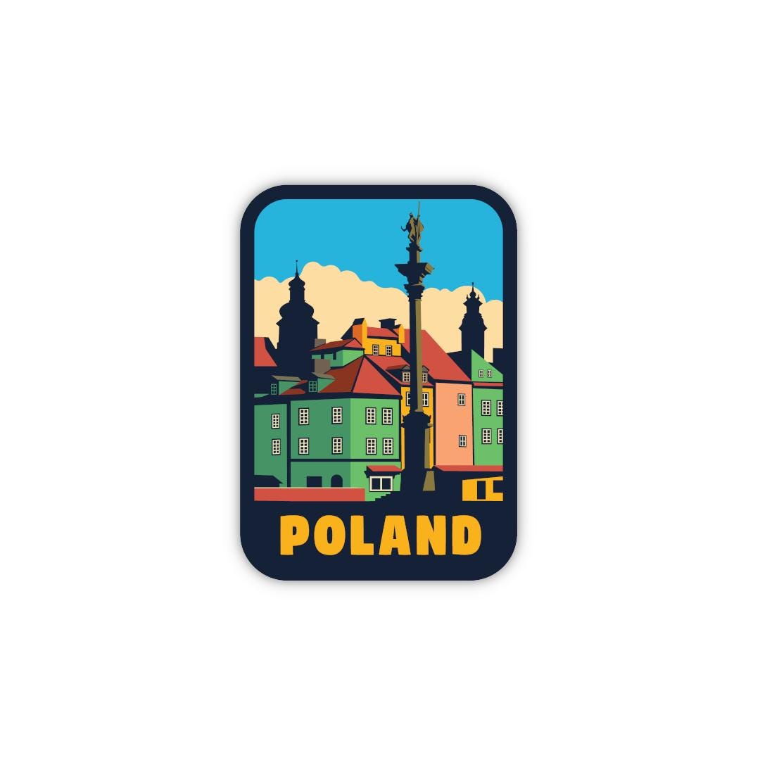 Poland Sticker, Waterproof Travel Sticker for Luggage, Travel Stickers ...
