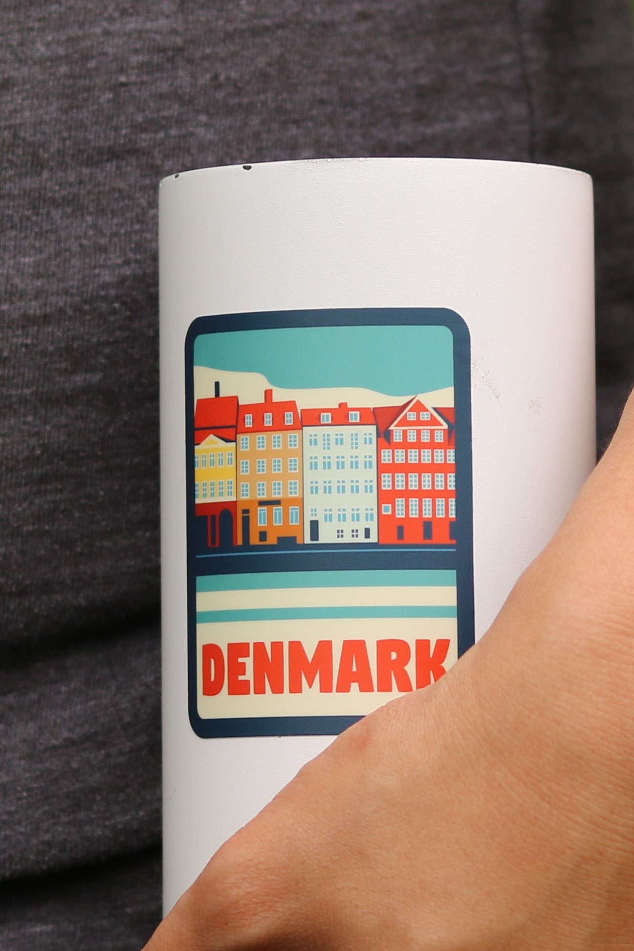 Denmark Sticker, Waterproof Travel Sticker Luggage, Vinyl Stickers for ...