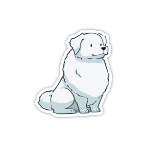 Great Pyrenees Sticker Cute Puppy Dogs Waterproof Vinyl - Etsy