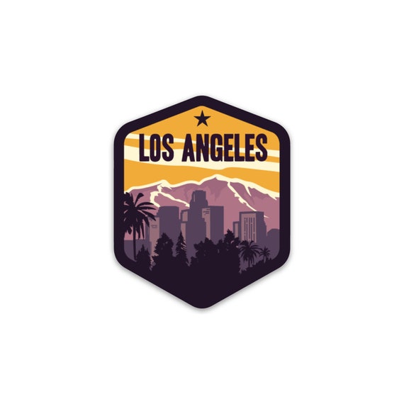 Los Angeles California Sticker City & Travel Stickers - Etsy