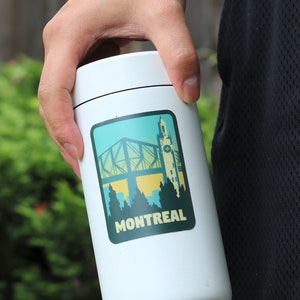 Montreal Quebec Canada Sticker | City & Travel Stickers | Waterproof ...
