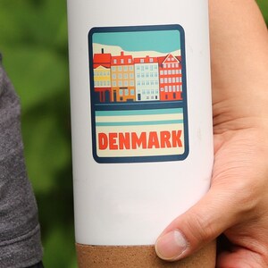Denmark Sticker, Waterproof Travel Sticker Luggage, Vinyl Stickers for ...