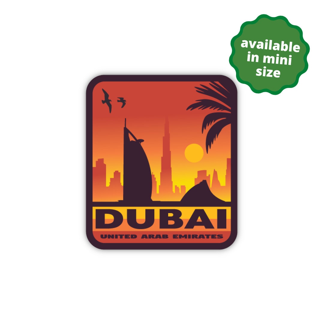 Dubai United Arab Emirates Sticker | City & Travel Stickers ...