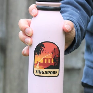 Singapore Sticker | Travel Stickers | Waterproof, Vinyl and Dishwasher ...