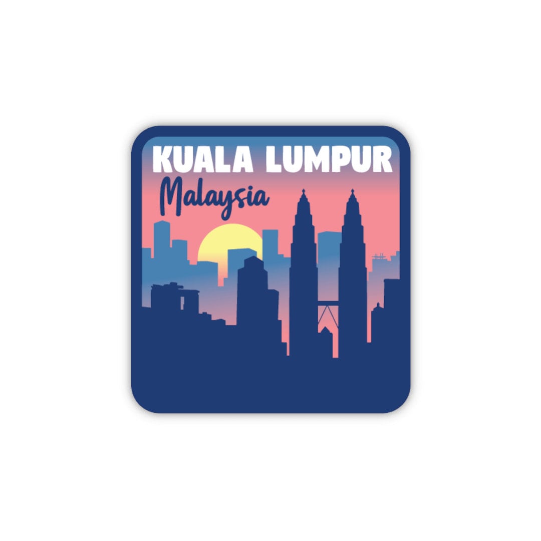 Kuala Lumpur Malaysia Sticker | City & Travel Stickers | Waterproof ...