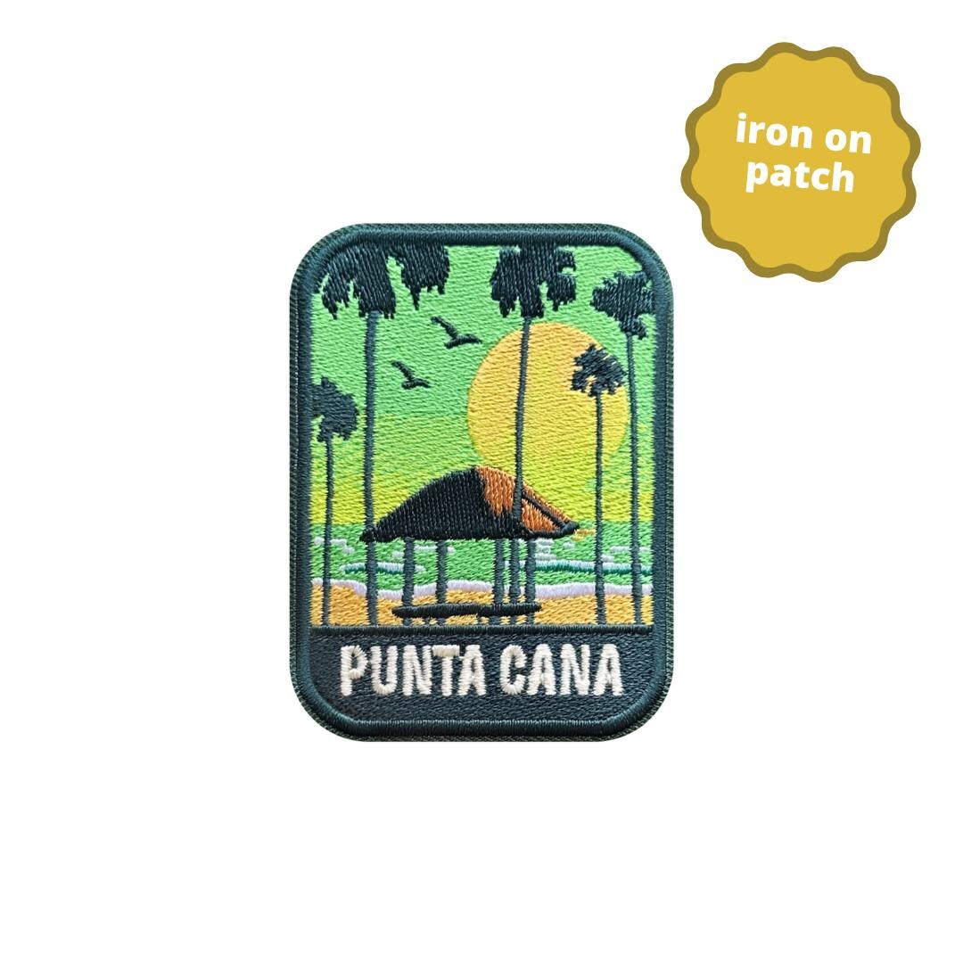 Punta Cana Iron on Embroidered Patch, Travel Patches - Etsy