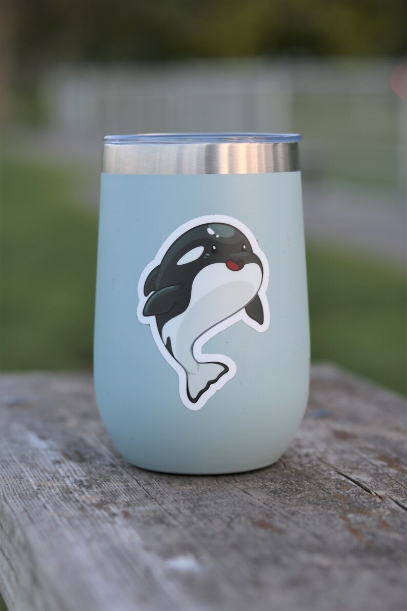 Orca Whale Sticker, Killer Whale Sticker, Fun Animal Sticker Kids, Cute ...