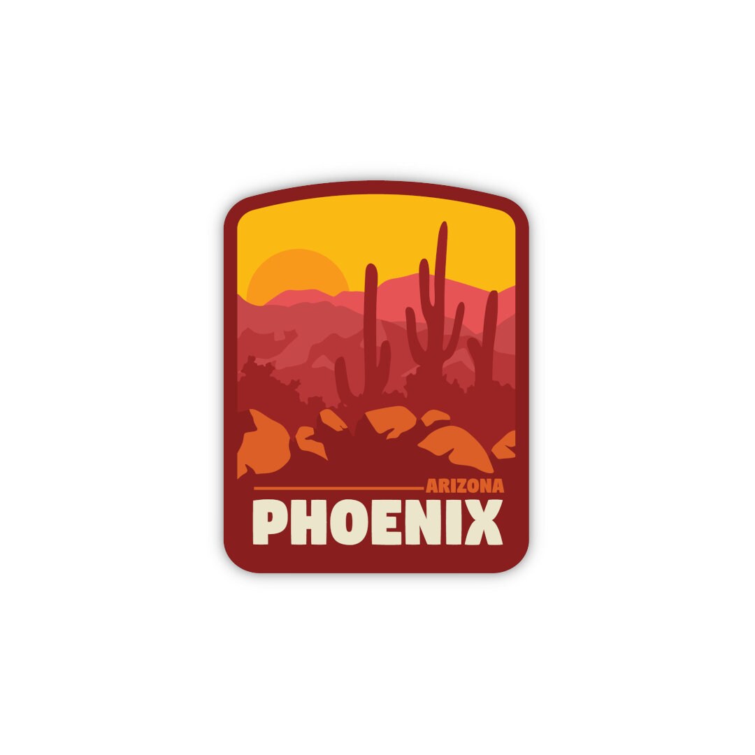 Phoenix Arizona Sticker City & Travel Stickers Waterproof - Etsy