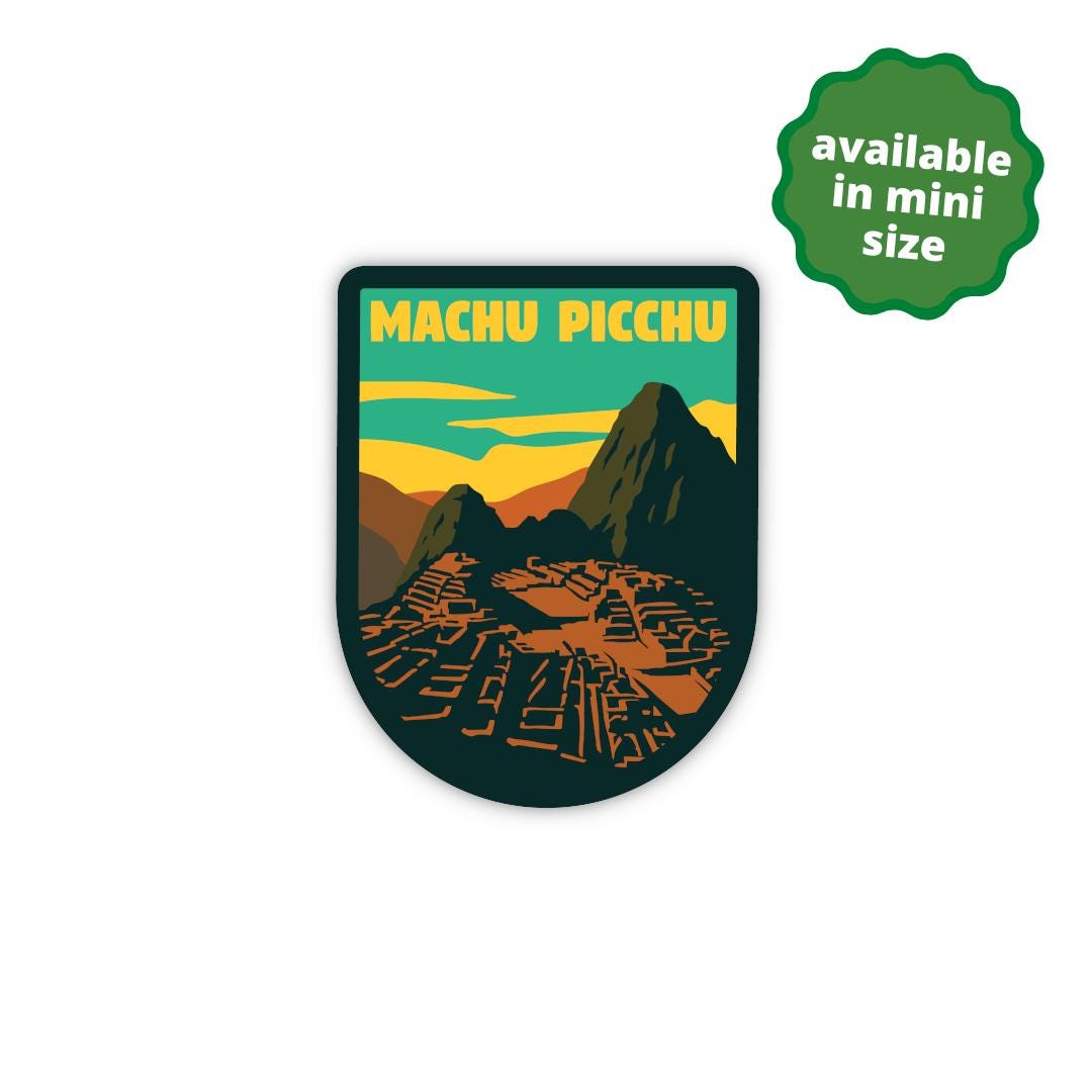Machu Picchu Sticker: Waterproof Vinyl Travel Decal - Etsy
