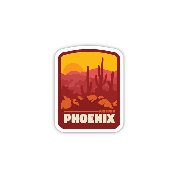 Phoenix Arizona Sticker City & Travel Stickers Waterproof - Etsy