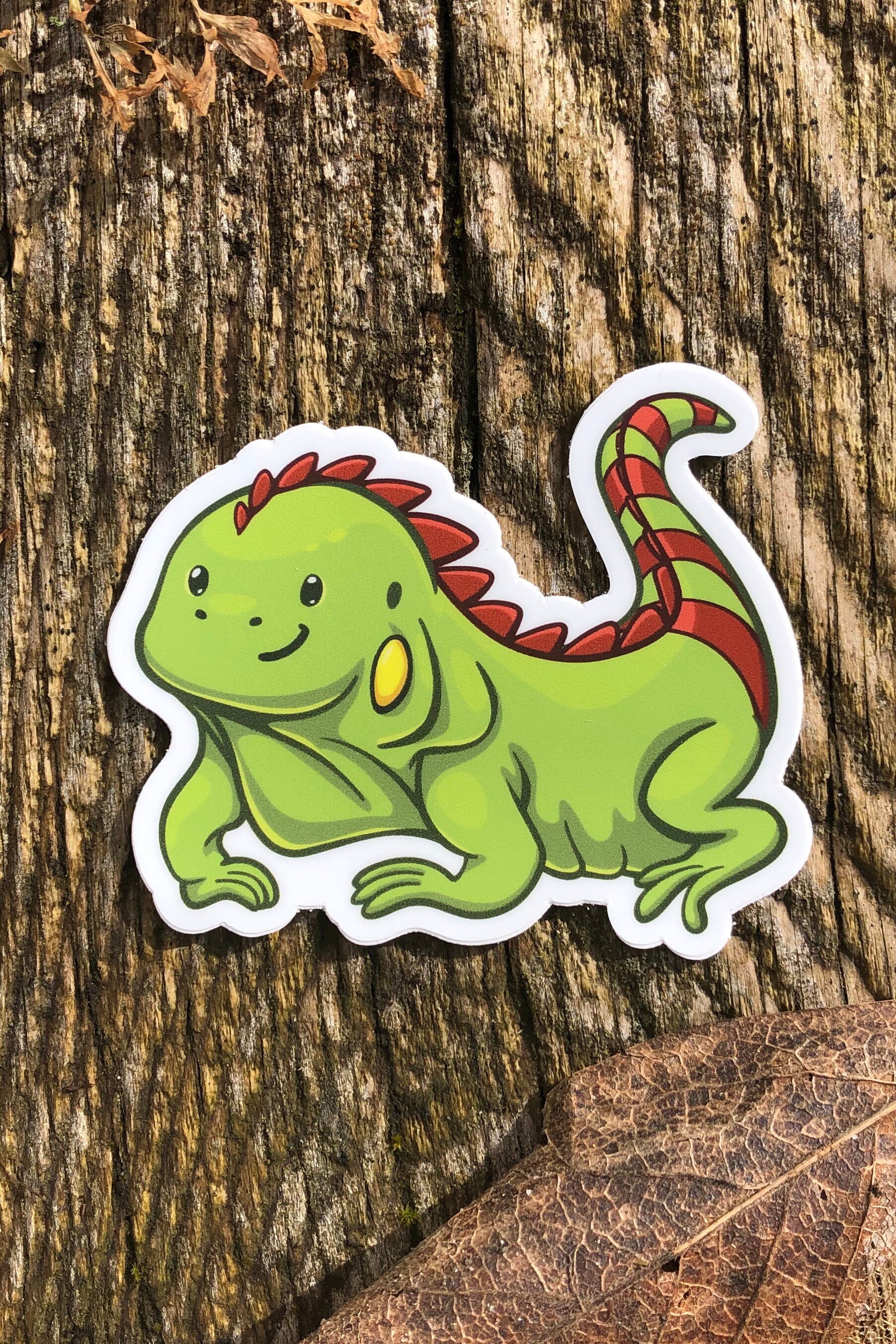 Iguana Sticker Cute Cartoon Reptile Stickers Waterproof - Etsy.de