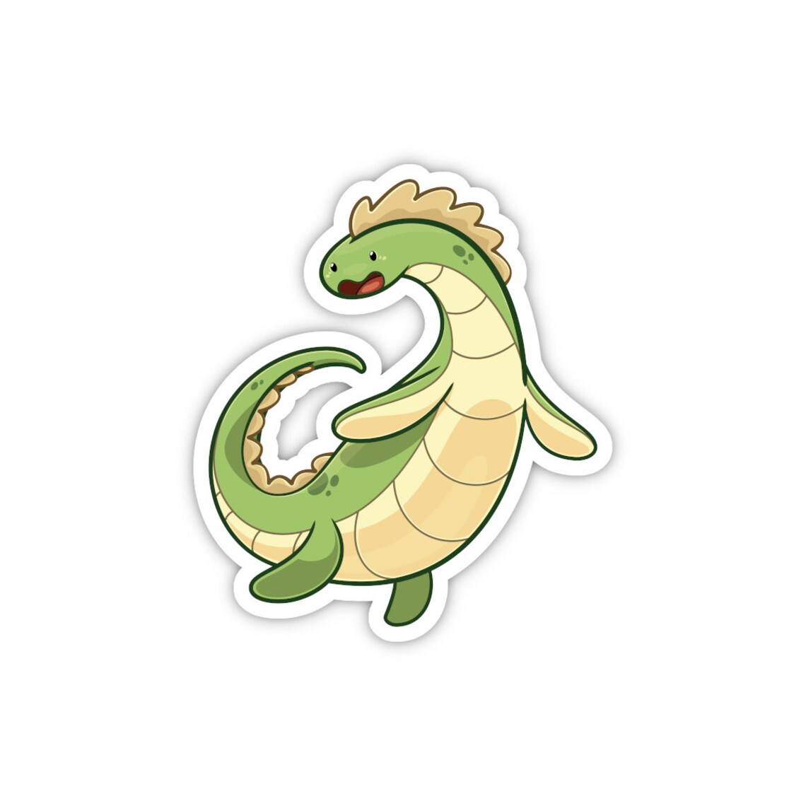 Green Loch Ness Monster Sticker | Old Nessie | Cute Sea Monster Gifts ...