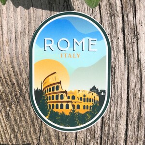 Rome Italy Sticker | City & Travel Stickers | Waterproof, Vinyl and ...