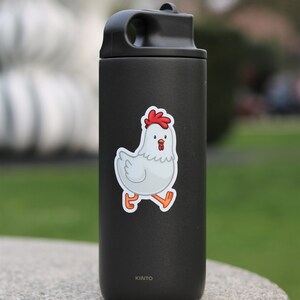 White Chicken Sticker | Farm Animal Sticker | Waterproof, Vinyl and ...