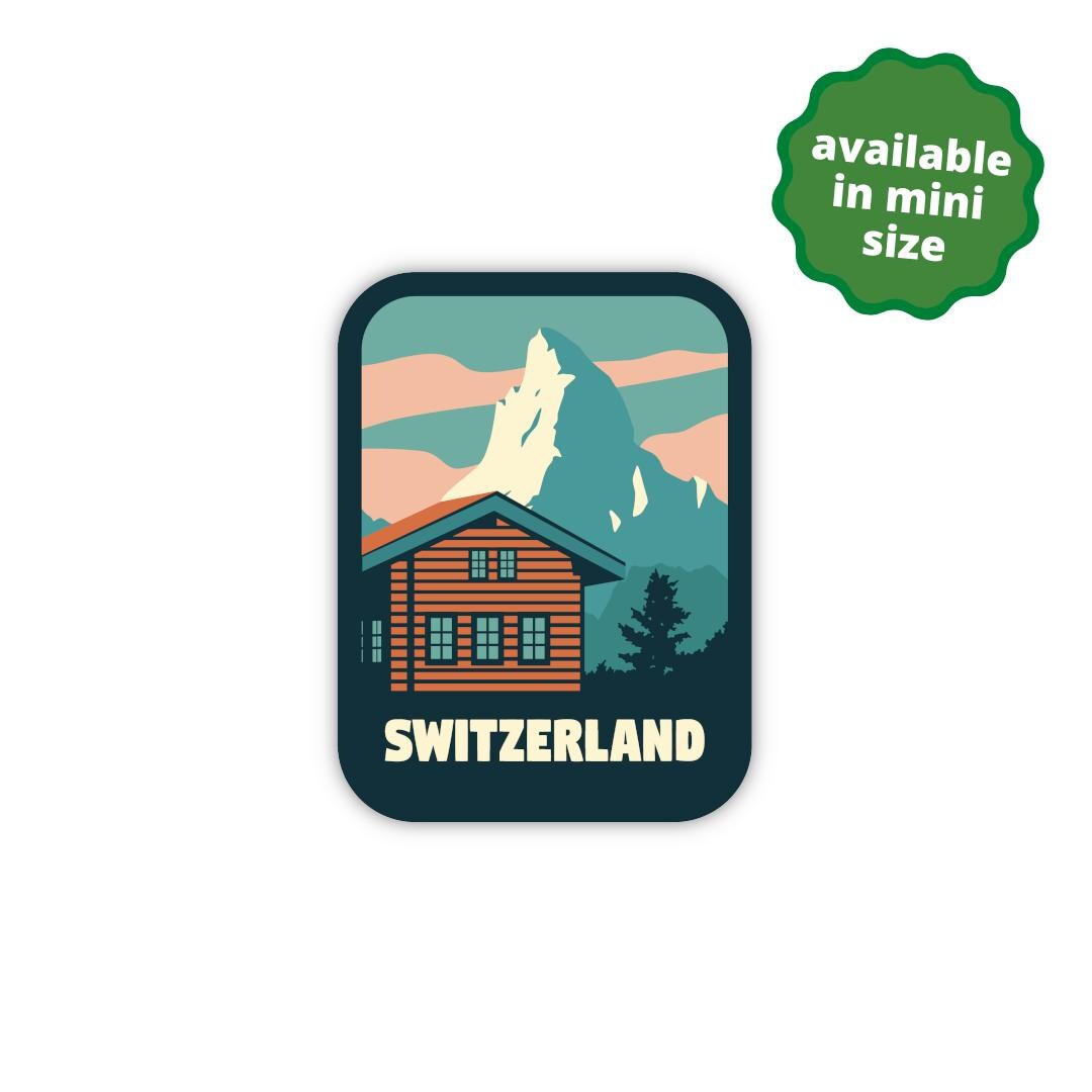 Switzerland Sticker, Waterproof Travel Sticker Luggage, Vinyl Stickers ...