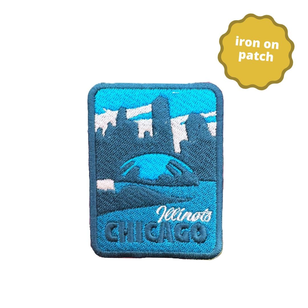 Chicago Illinois USA Iron on Embroidered Patch, Travel Patches - Etsy