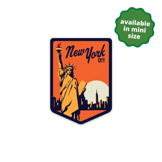 New York Sticker City Stickers Waterproof Vinyl and - Etsy.de