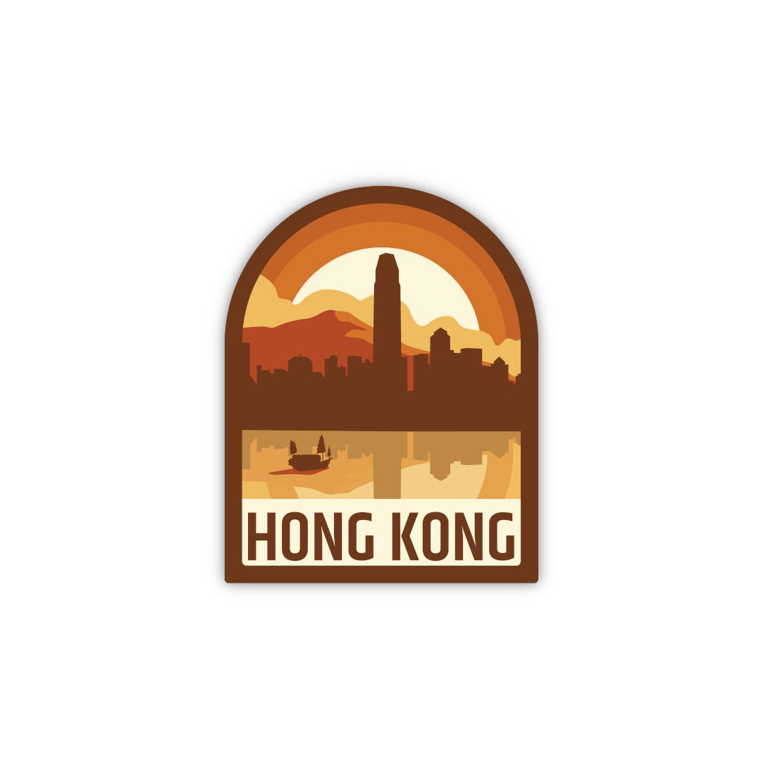 Hong Kong Sticker, Waterproof Travel Sticker for Luggage, Travel ...