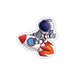 Astronaut & Rocket Sticker Outer Space Solar System - Etsy